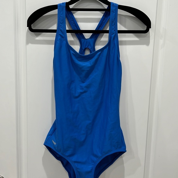 Speedo | Swim | Speedo Light Bright Blue Basic Swimsuit | Poshmark